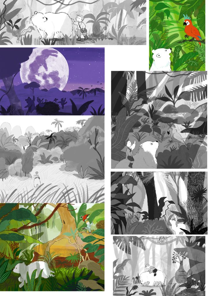 「キュリオとオウムの王子」【講談社】 – momoro's portfolio site – ももろ イラストレーション